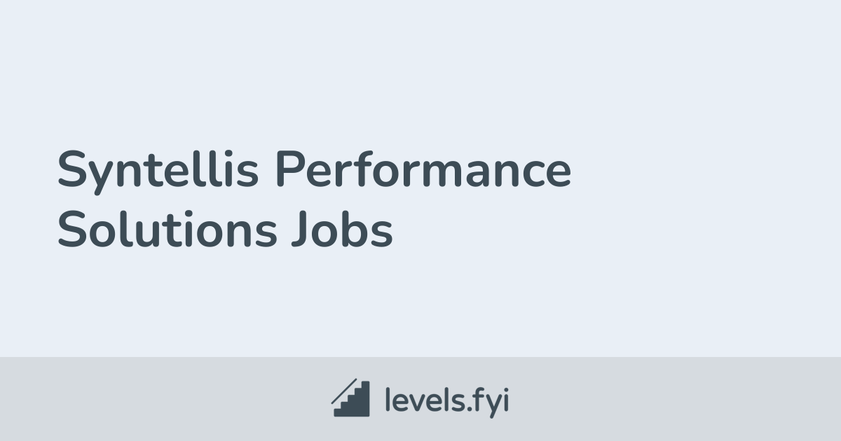 Syntellis Performance Solutions Jobs | Levels.fyi