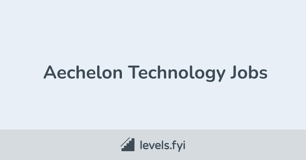 Technical Program Manager | Aechelon Technology | Levels.fyi