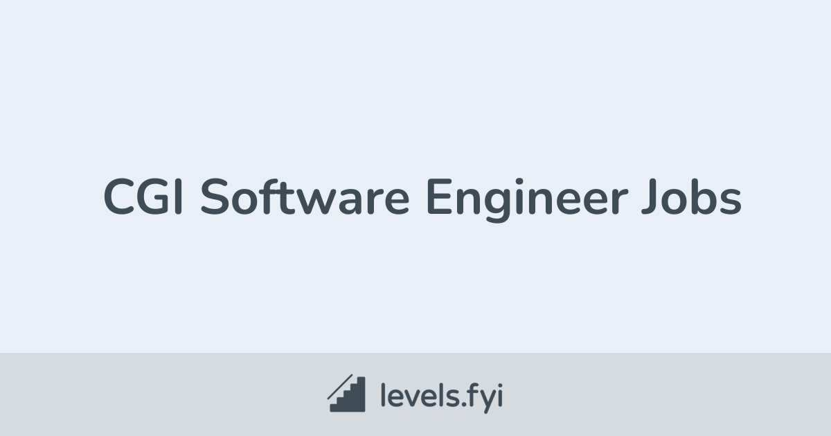 CGI Software Engineer Jobs | Levels.fyi