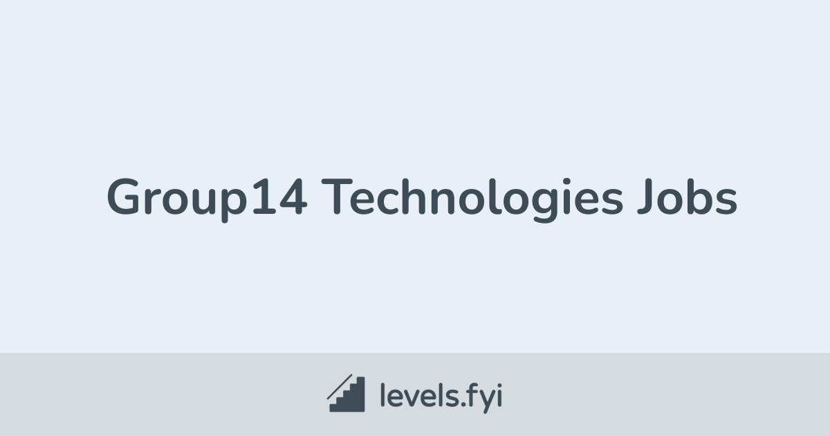 Group14 Technologies Jobs | Levels.fyi