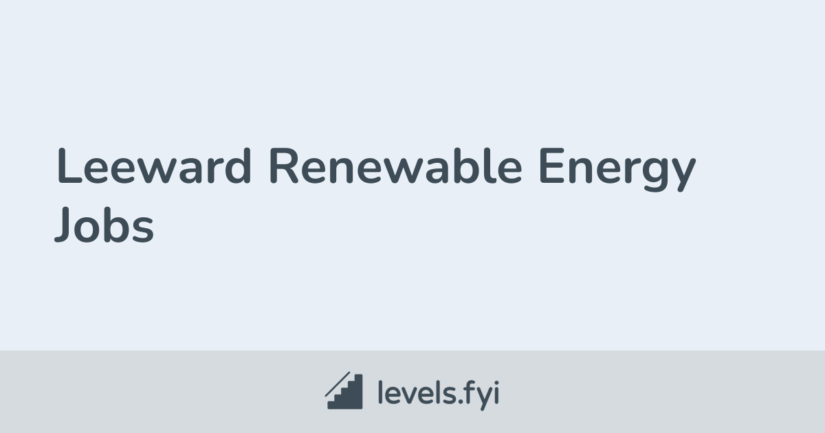 SCADA Engineer | Leeward Renewable Energy | Levels.fyi