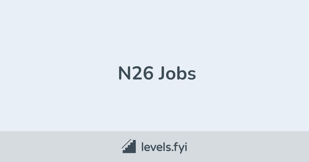 Machine Learning Engineer N26 Levels Fyi