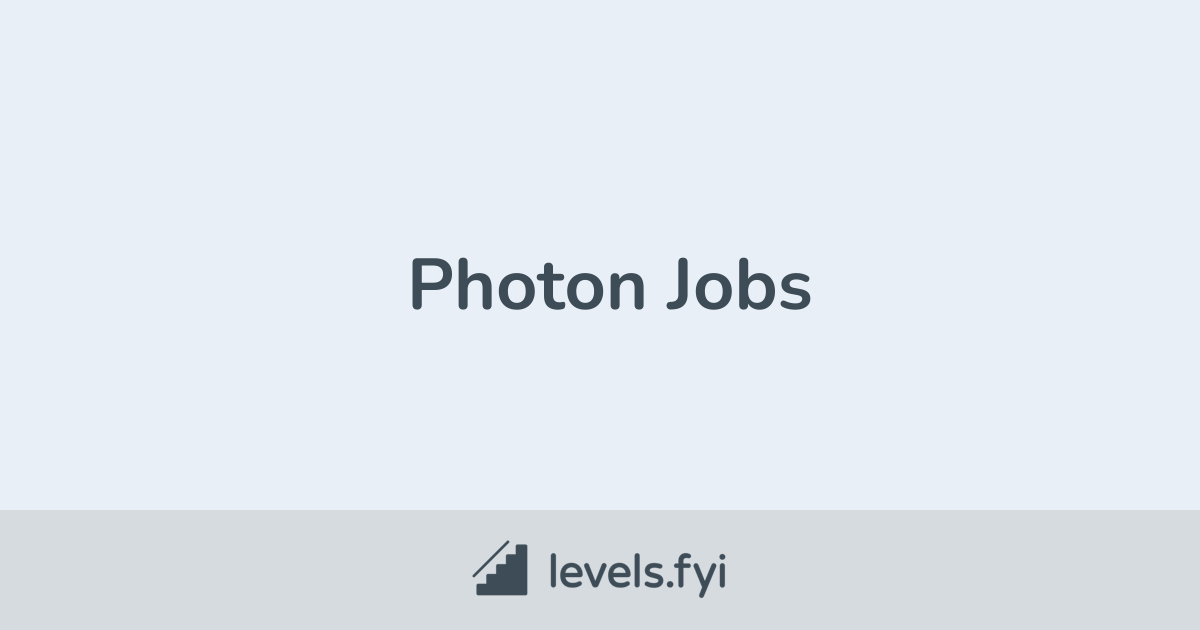 Software Developer Photon Levels Fyi