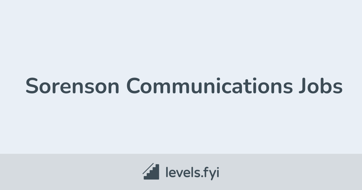 Sign Language Interpreter - Comm... | Sorenson Communications | Levels.fyi