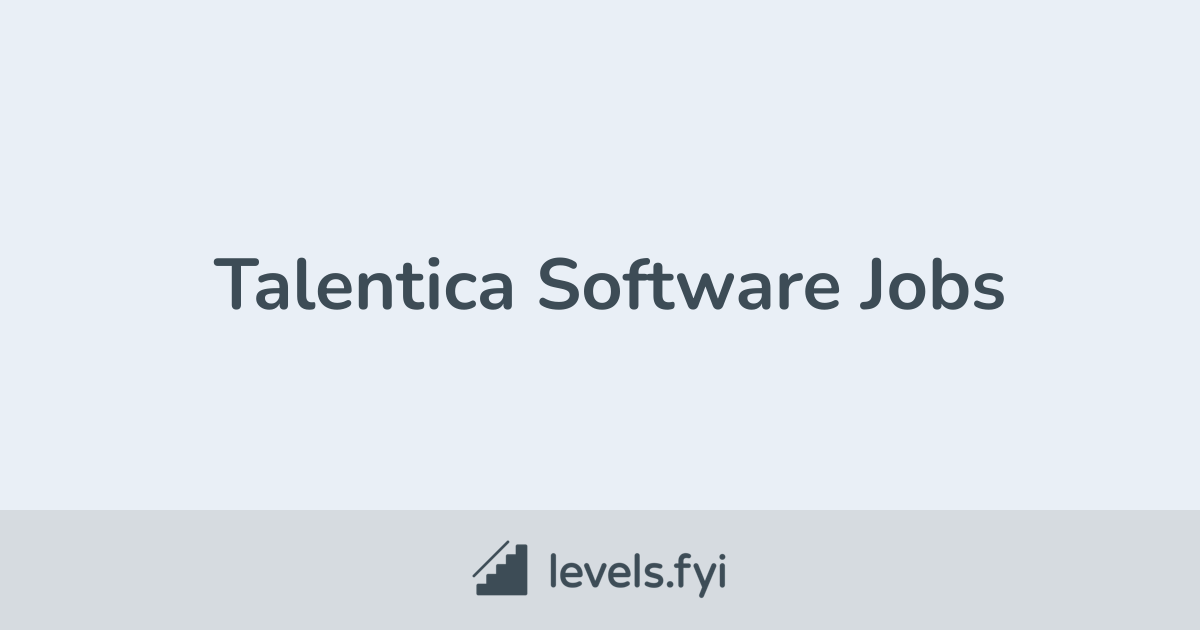 Talentica Software Jobs | Levels.fyi
